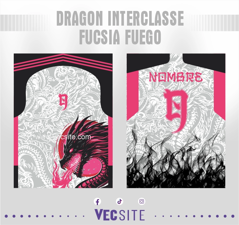 Dragon interclasse fucsia fuego – VecSite